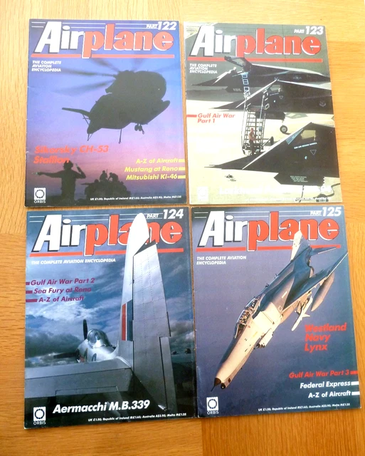 4 AIRPLANE MAGAZINE "The Complete Aviation Encyclopedia" Parts 122-123 ...