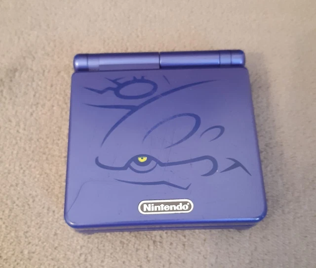 NINTENDO GAMEBOY ADVANCE SP Special Edition Pokemon Kyogre Console ...