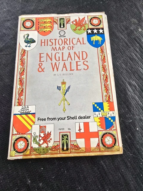 SHELL HISTORICAL MAP Of England And Wales £5.50 - PicClick UK