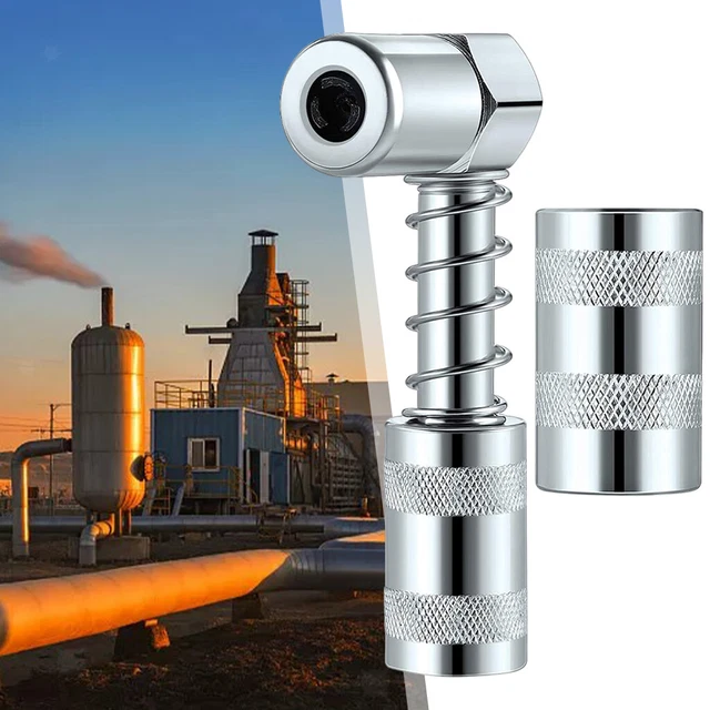 90 DEGREE GREASE Coupler Grease Fitting Tool Grease Gun Accessories ...