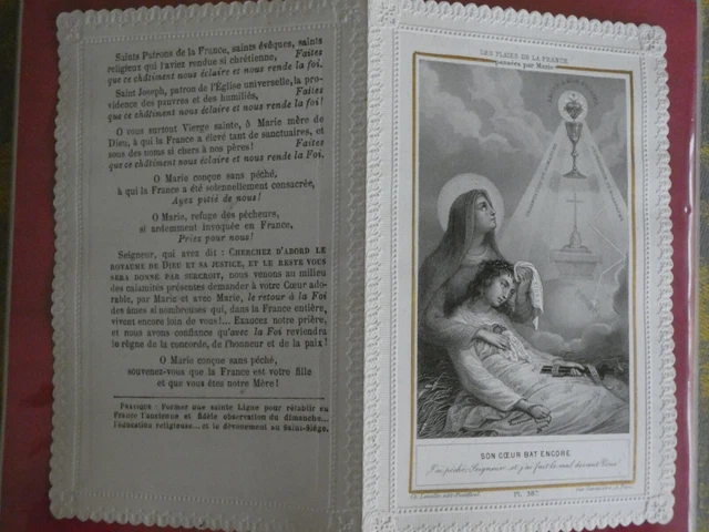 PIOUS IMAGE LACE canivet double the wounds of france pansees by marie ...