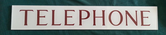 RED TELEPHONE BOX Booth Kiosk K6 Reproduction Glass Telephone Sign £20. ...