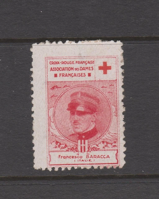 ERSTER WELTKRIEG/FRANZÖSISCHES ROTES Kreuz Wohltätigkeitsstempel ...