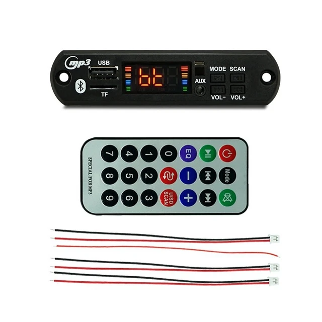 CARTE DÉCODEUR LECTEUR MP3 Bluetooth 5.0 Radio FM TF USB 2X40W AUX Module R6569 EUR 9,95 ...