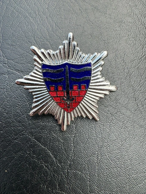 OBSOLETE BATH FIRE Brigade & Ambulance Service Enamel Cap Hat Uniform ...