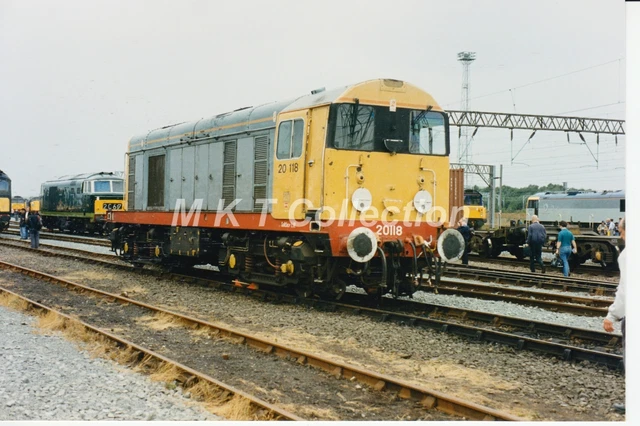 RAIL PHOTO CLASS 20 20118 @ Basford Hall 27/8/95 Rail freight grey ...
