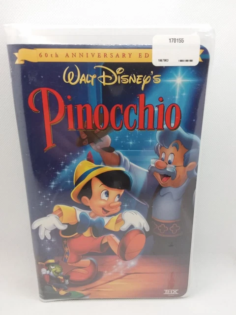 WALT DISNEY'S PINOCCHIO VHS Special 60th Anniversary Edition Sealed ...
