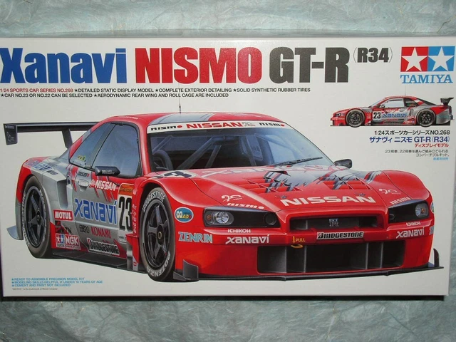 TAMIYA 1/24 NISSAN Xanavi Nismo GT-R(R34) Model Car Kit #24268 £26.99 ...