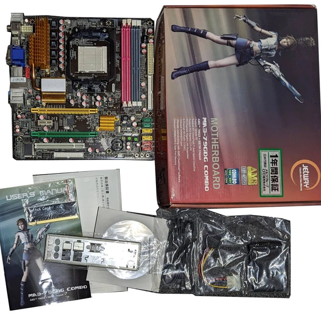 JETWAY MA3-79GDG COMBO M-Atx Amd/790Gx Sb750 Socetam3/Am2/Am2 Ddr3/Ddr2 ...