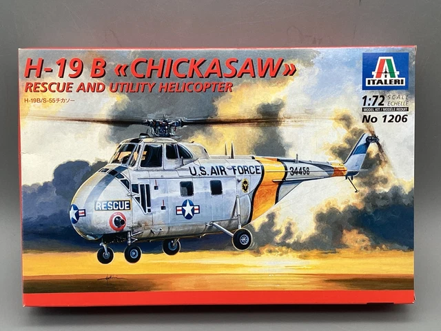 HUBSCHRAUBER BAUSATZ 1:72 Italeri H-19B Chickasaw mit OVP EUR 19,99 ...