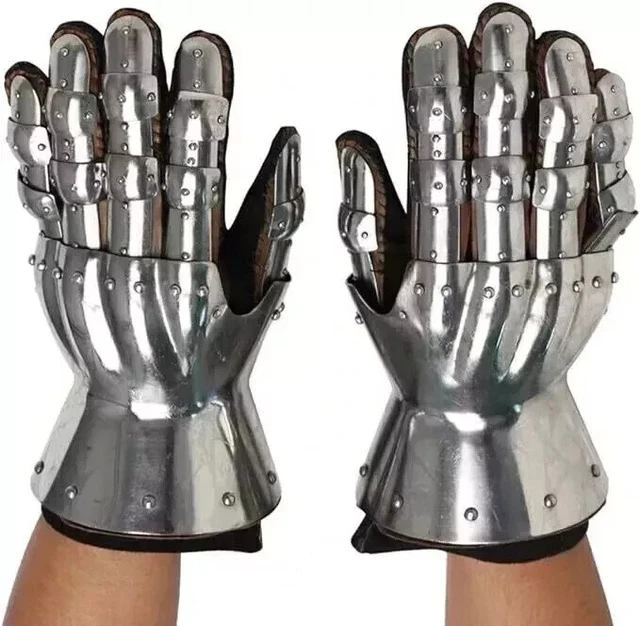 METAL GOTHIC KNIGHT Style Gauntlets Functional Armor Gloves $74.99 ...