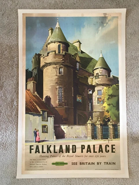 ORIGINAL BRITISH RAILWAYS (Scottish Region) 1950s poster ‘Falkland ...