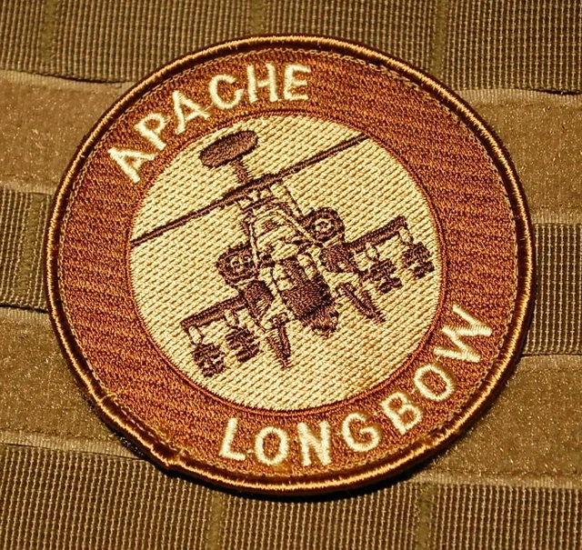 UK BRITISH ARMY AH-64D ATTACK HELICOPTER burdock CAMO DD PATCH: APACHE ...