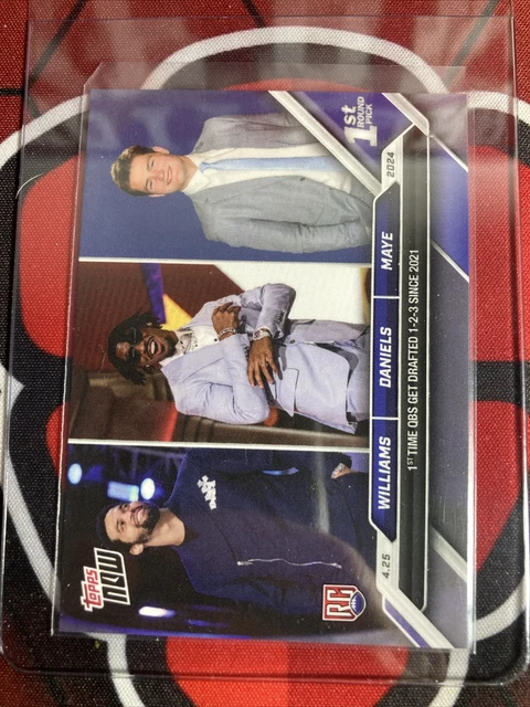 2024 TOPPS NOW D-Trip Caleb Williams Jayden Daniels Drake Maye Draft RC Prevendita EUR 16,85 ...