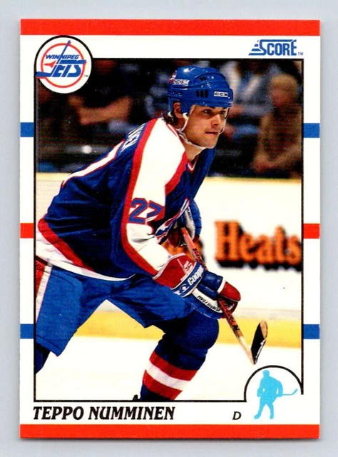 1990-91 SCORE AMERICAN #176 Teppo Numminen RC recrue Winnipeg Jets EUR ...