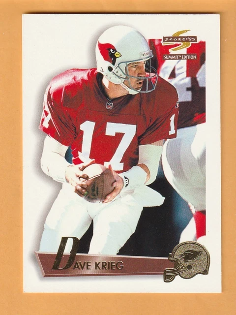 DAVE KRIEG ARIZONA Cardinals 1995 Summit #8 Schofield Wisconsin 13Y EUR ...