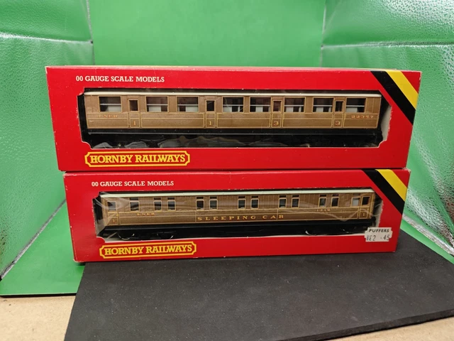 2 X HORNBY 00 gauge LNER teak COACHES -R433 R448 Sleeper Coach Boxed £ ...