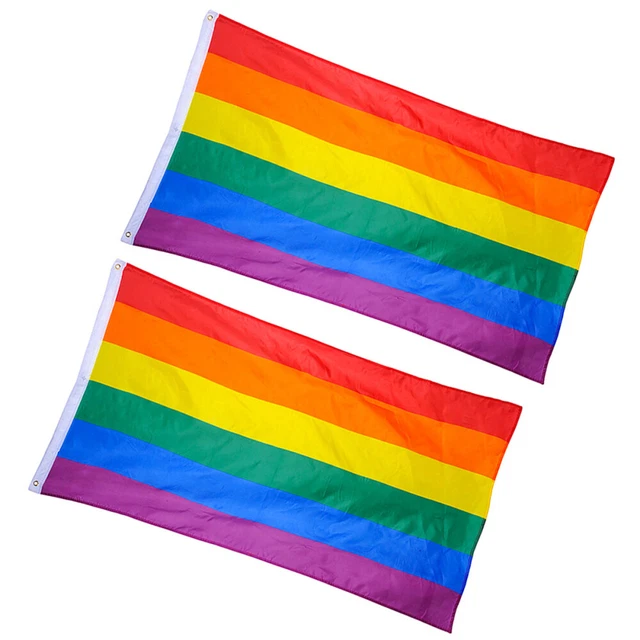 RAINBOW FLAG LARGE 3x5ft Lightweight Pride Flag for Movement Indoor ...
