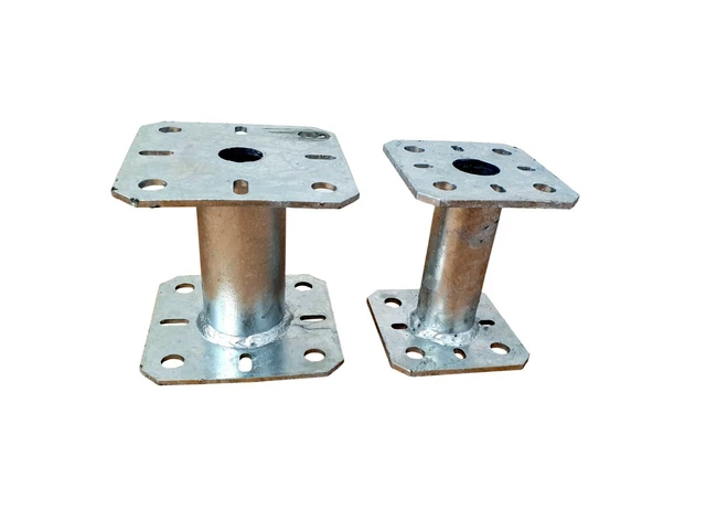 HEAVY DUTY GALVANISED Pergola Bolt Down INTERNAL POST SUPPORT Canopy ...