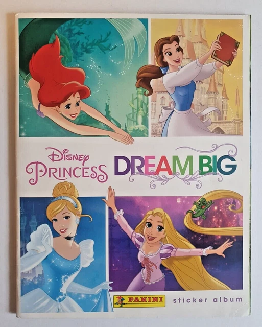 PANINI DISNEY PRINCESS Dream Big Sticker Album 100% Complete Full Book ...