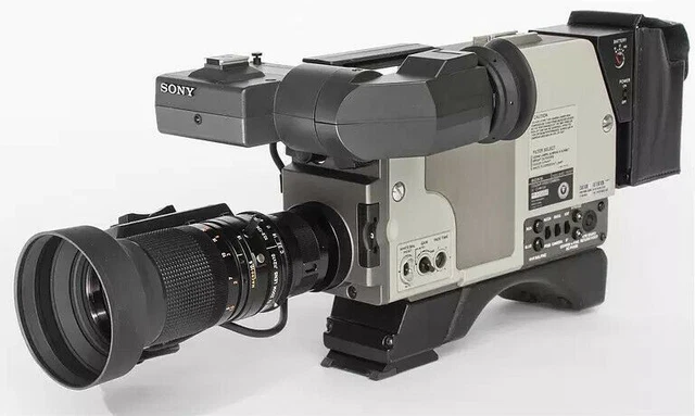 📹 SONY DXC-1820P Vintage Tube Camera (1983) + Zoom Lens + Viewfinder ...