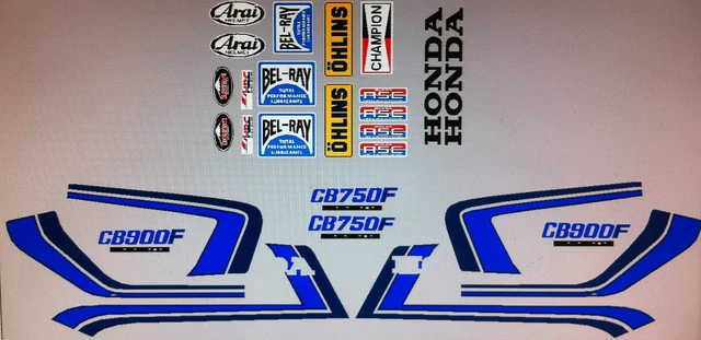 HONDA CB750F CB900F Freddie Spencer Replica Decal Set £104.99 - PicClick UK