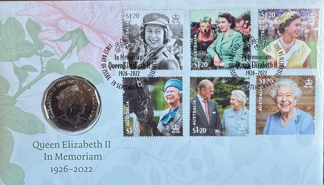 AUSTRALIA 2023 QUEEN Elizabeth II: In Memoriam 1926 - 2022 50 cent Coin ...