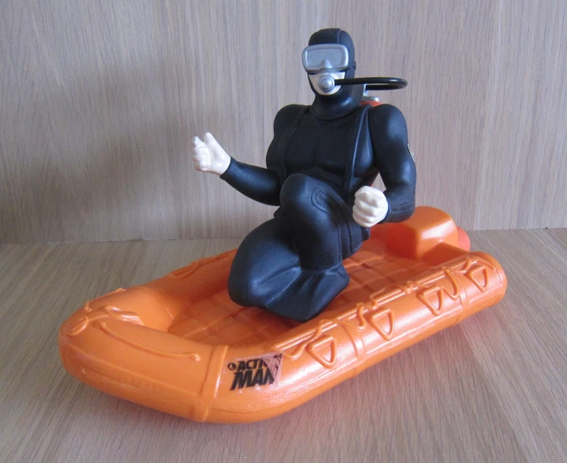 VINTAGE ACTION MAN Scuba Bubble Bath Shower Full Sealed Hasbro 1990's ...