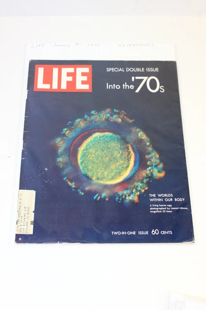 LIFE MAGAZINE JANUARY 9 1970 Into the 70's World into Body (4.5) Very ...
