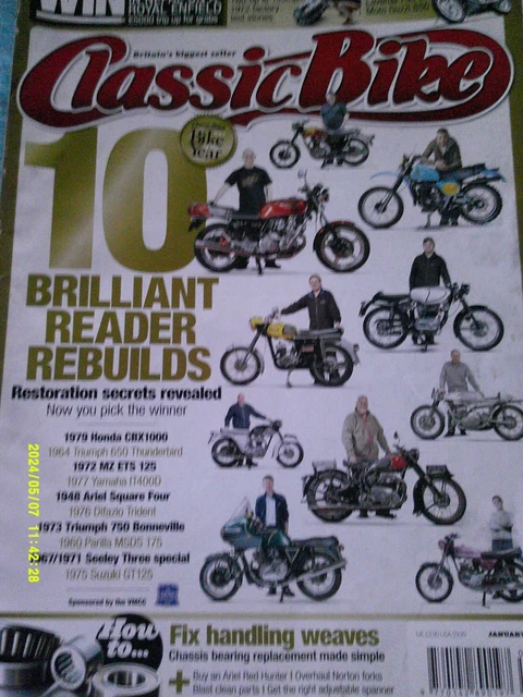 CLASSIC BIKE 01/12 Affordable Italian Bikes, Rarest of all Triumph Bonnevilles £4.59 - PicClick UK