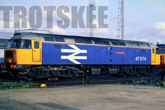 35MM SLIDE BR British Rail Diesel Loco Class 47 47674 1994 Original £4.98 - PicClick UK