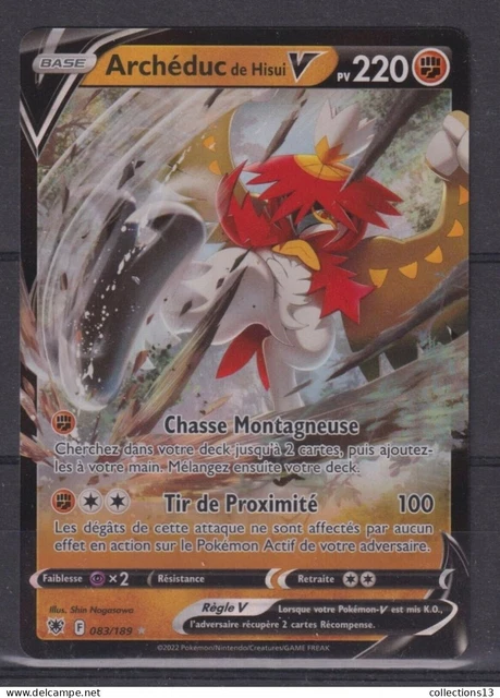 CARTE POKEMON - Archéduc de Hisut V 083/189 VF neuve EUR 2,00 - PicClick FR