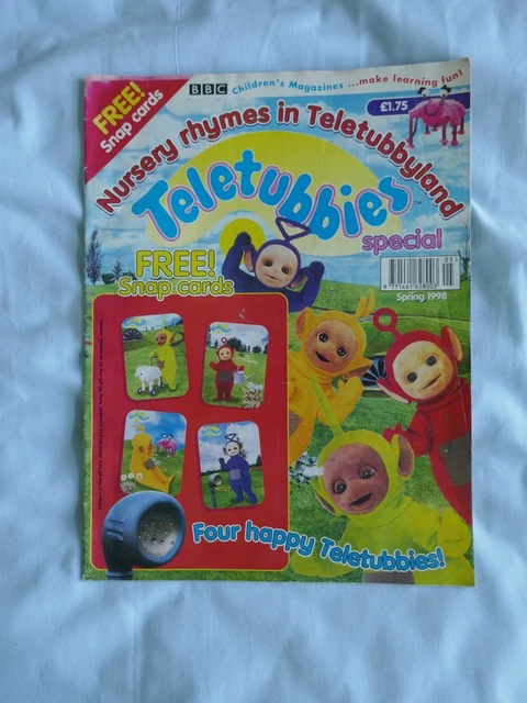 VINTAGE TELETUBBIES MAGAZINE - Spring 1998 - no markings in it. No snap ...