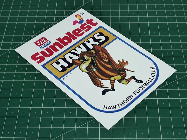 MODERN FOOTBALL POSTCARD Hawthorn Hawks Sunblest Bread afl vfl $18.50 ...