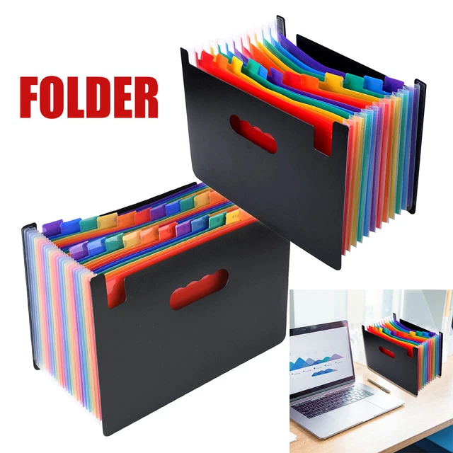 12/24 EXPANDING FILES Folder Portable A4 Expandable File Organizer ...