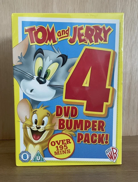 TOM AND JERRY: 4 DVD Box Set Bumper Pack Cartoon Warner Bros Region 2 ...