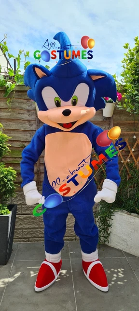 HIRE SONIC the Hedgehog Lookalike Costume Mascot Fancy Dress Delivery ...