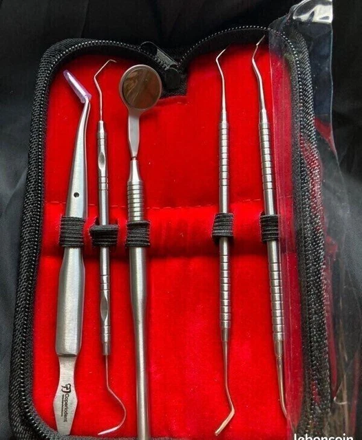 KIT COMPLET DE 5 instruments dentaire neuf professionnel EUR 80,00 ...