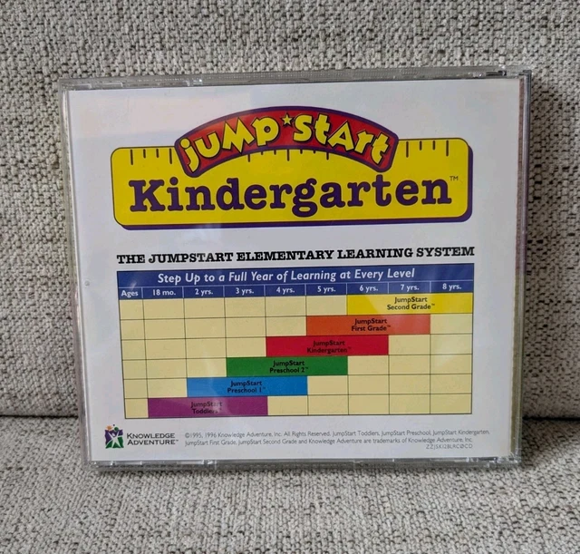 JUMP START: KINDERGARTEN Knowledge Adventure PC CD-ROM (Win/Mac, 1995 ...