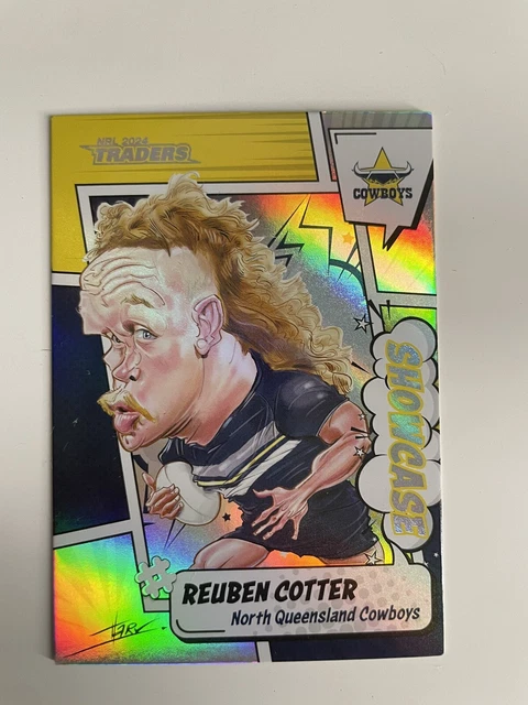 2024 TLA NRL TRADERS 'SHOWCASE CARICATURE' CARD Reuben Cotter $5.00 ...