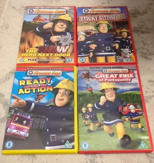 FIREMAN SAM DVDS - Sticky Situation/Ready For Action/Great Fire/Hero ...