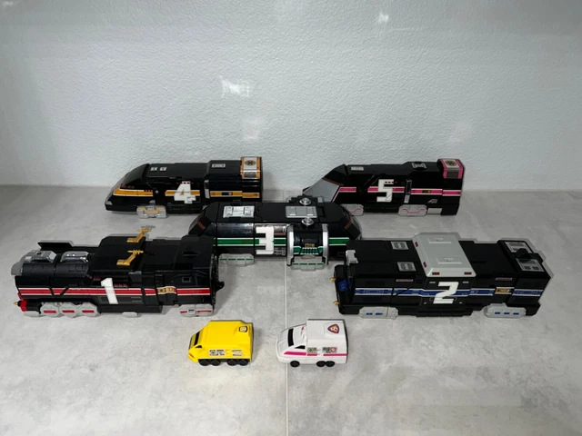 1999 BANDAI POWER Rangers Lightspeed Rescue Deluxe Super Train Megazord ...