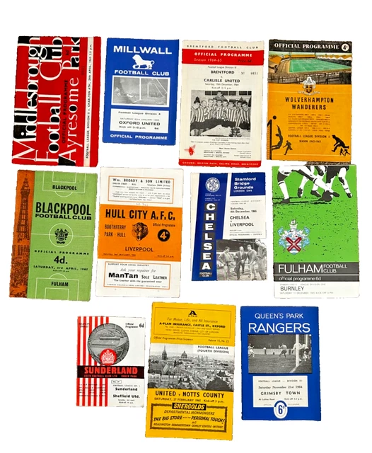 11 X VINTAGE 1960's football programmes. Good selection £4.89 - PicClick UK