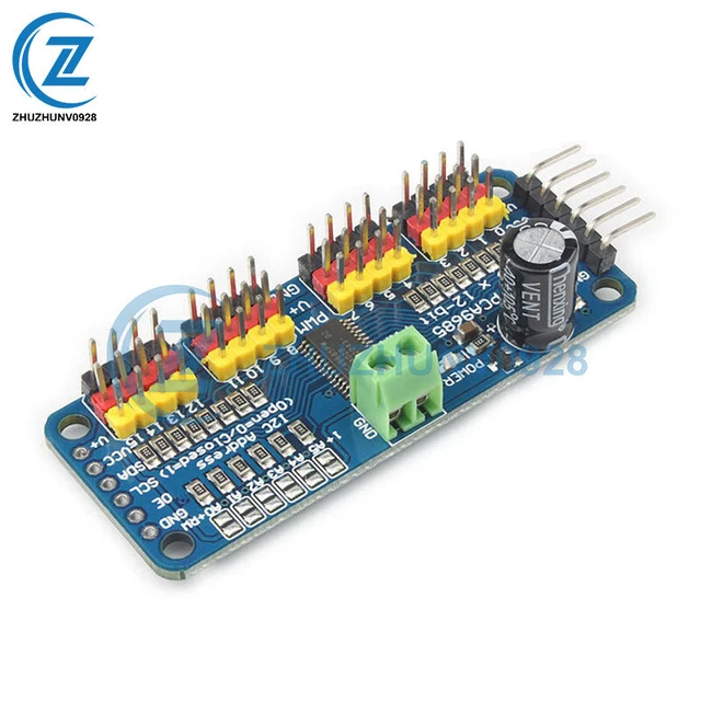16 CH 12-BIT PWM Servo Shield Motor Driver I2C PCA9685 Module for ...