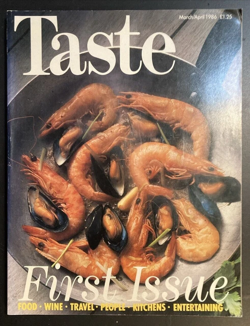 TASTE MAGAZINE FIRST Issue March April 1986 Great Britain A Taste of ...