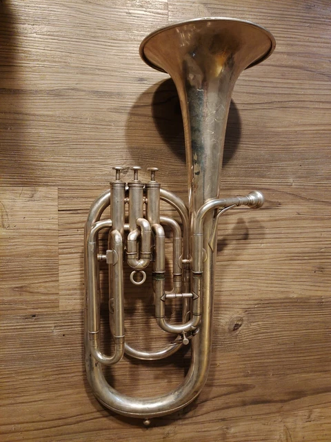 VINTAGE/ANTIQUE BESSON & Co Eb Tenor Horn 1920s France £75.00 - PicClick UK