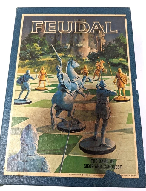 VINTAGE 1967 FEUDAL Game Siege & Conquest Battle 3M Bookshelf ...