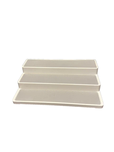 KITCHEN CABINET SPICE Rack 3 Tier Step Shelf Organizer Storage Holder ...