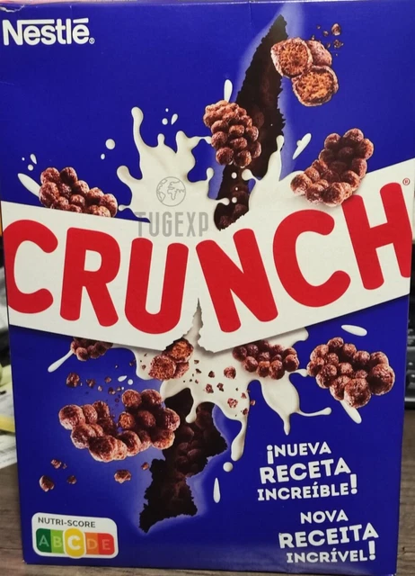 NESTLE CRUNCH CHOCOLATE Whole Grain Cereal Delicious Breakfast 375 Gr ...
