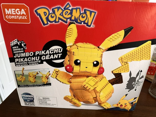 MEGA POKEMON ACTION Figure Jumbo Pikachu Building Puzzle/ Collectible ...